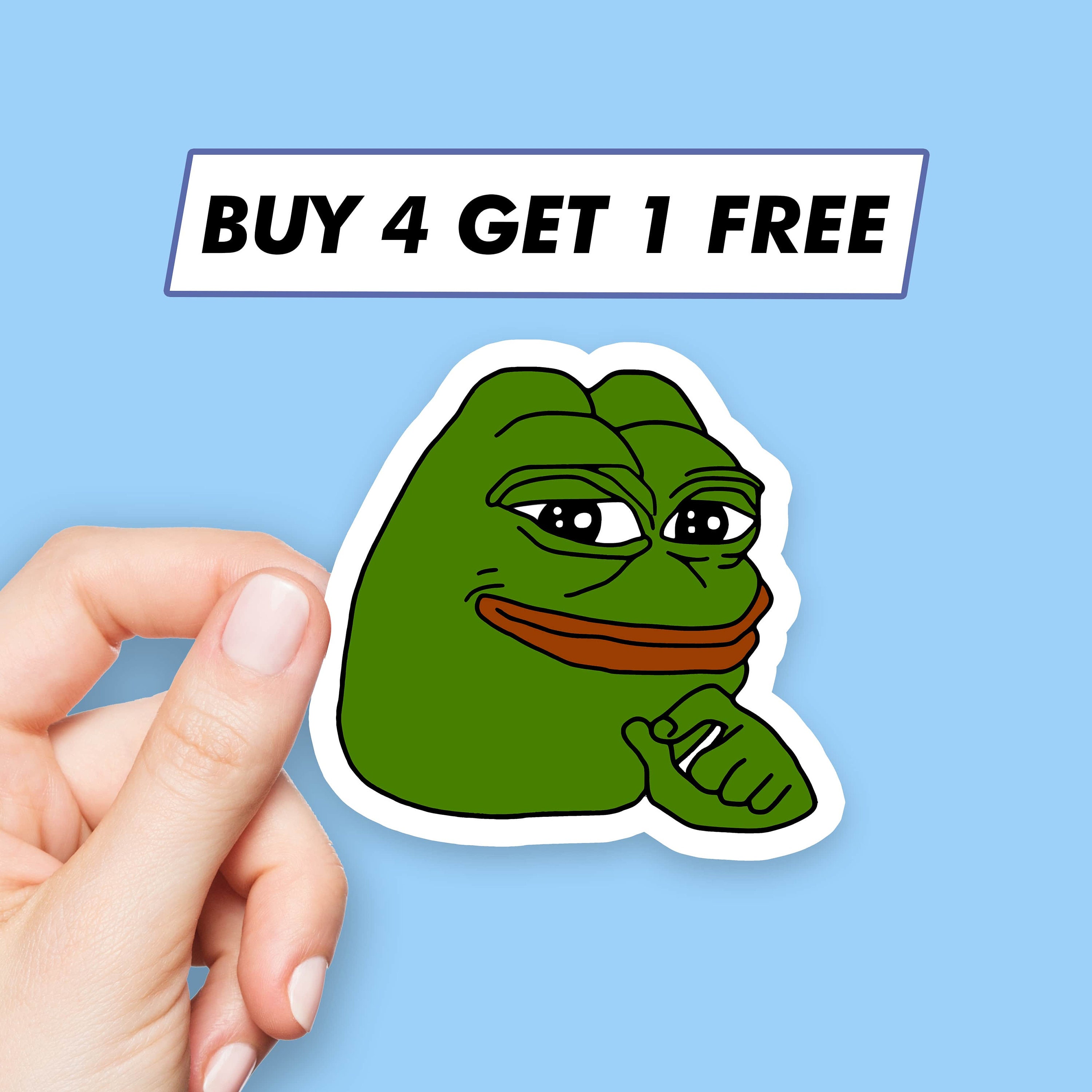 Kermit Pepe Sticker Frog Meme Stickers Laptop Stickers Aesthetic ...