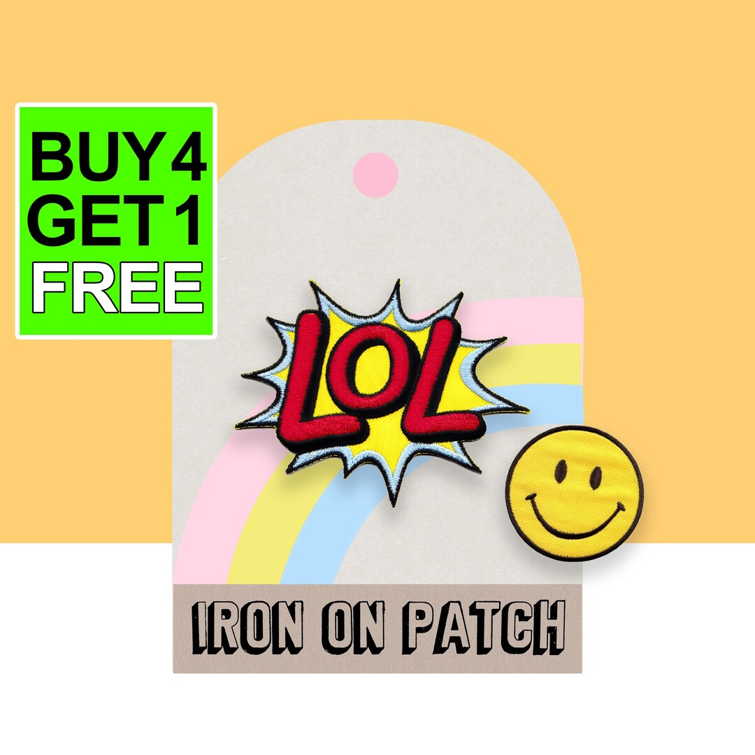 Cute Laughing Patch Funny Comic Patches Iron on Patch Patches - Etsy
