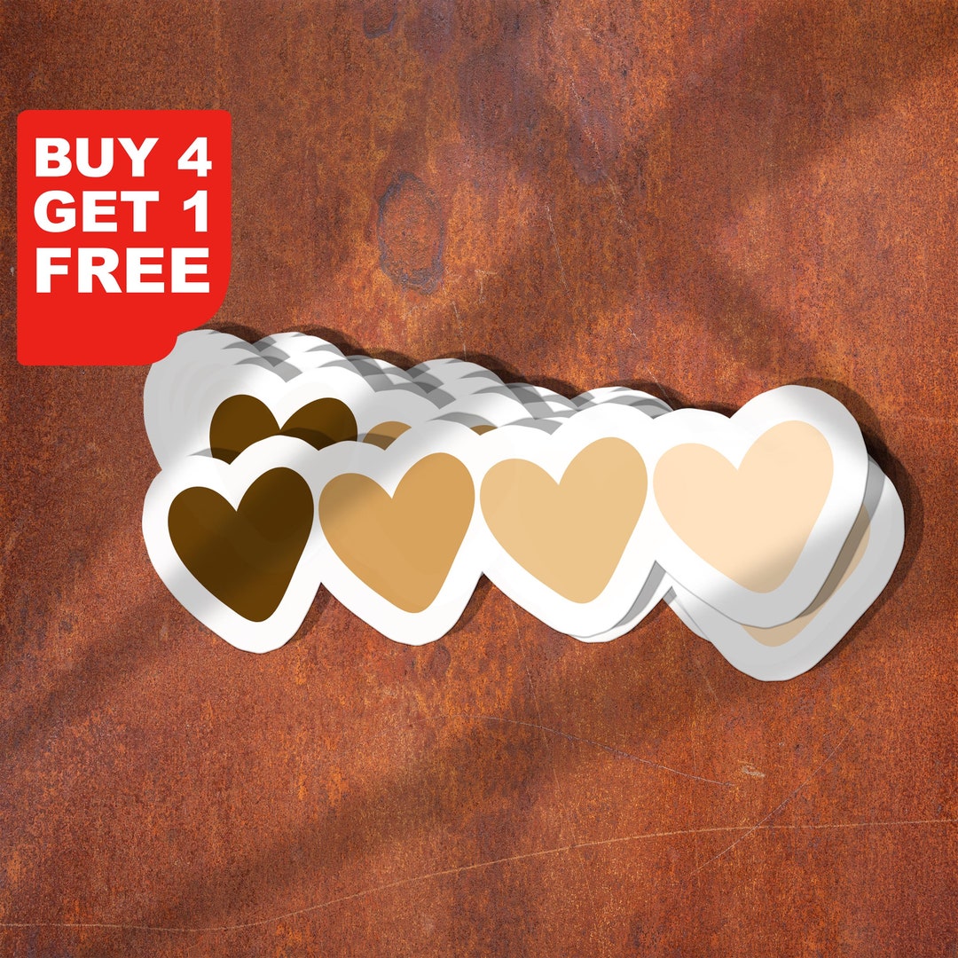 Heart Shades Sticker, Diversity Stickers, Water Bottle Decals ...