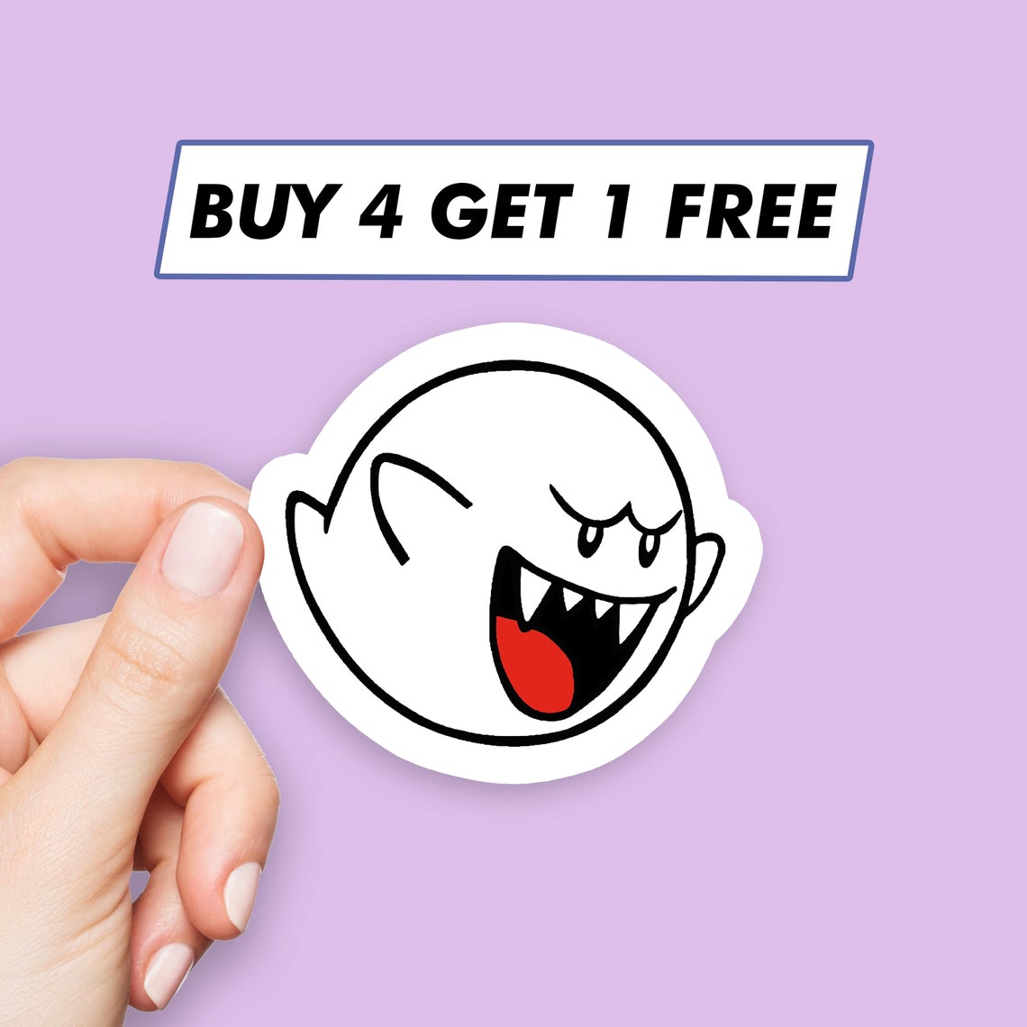 Ghost Boo Sticker Super Mario Funny Stickers Laptop Stickers - Etsy