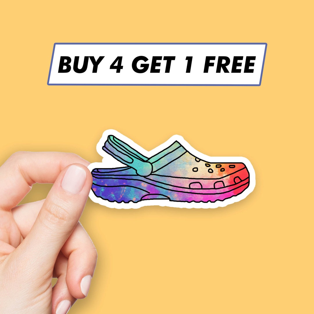 Rainbow Croc Sticker Cute Hippie Stickers Laptop Stickers Aesthetic ...