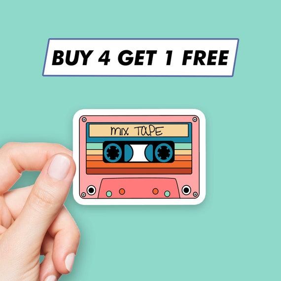 Music Mixtape Sticker Cute Cool Stickers Laptop Stickers - Etsy