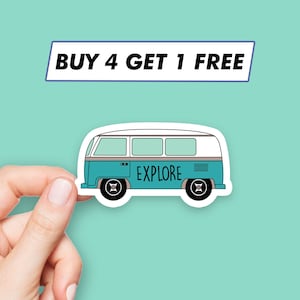 Explore Caravan Sticker Adventure Travel Stickers Laptop Stickers ...