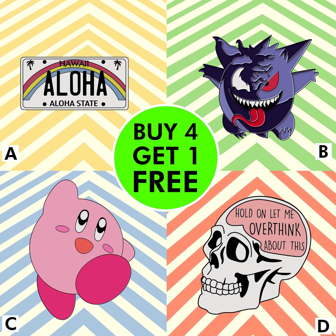 Hawaii Aloha Enamel Pin Venom Gengar Enamel Pins Cute Pin Pins - Etsy