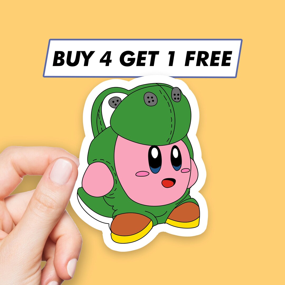 Yoshi Kirby Sticker Super Mario Alien Stickers Laptop Stickers ...