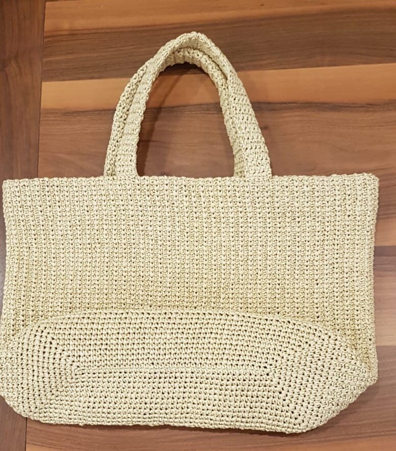 Raffia Beach Handbag, Tote Bag, Crochet Handbag, Shoulder Bag ...
