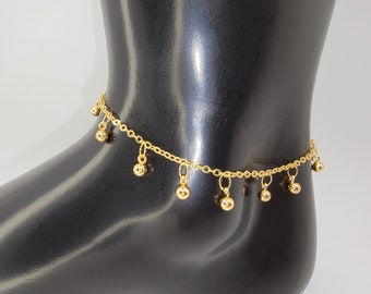 22k Gold Anklets - Etsy