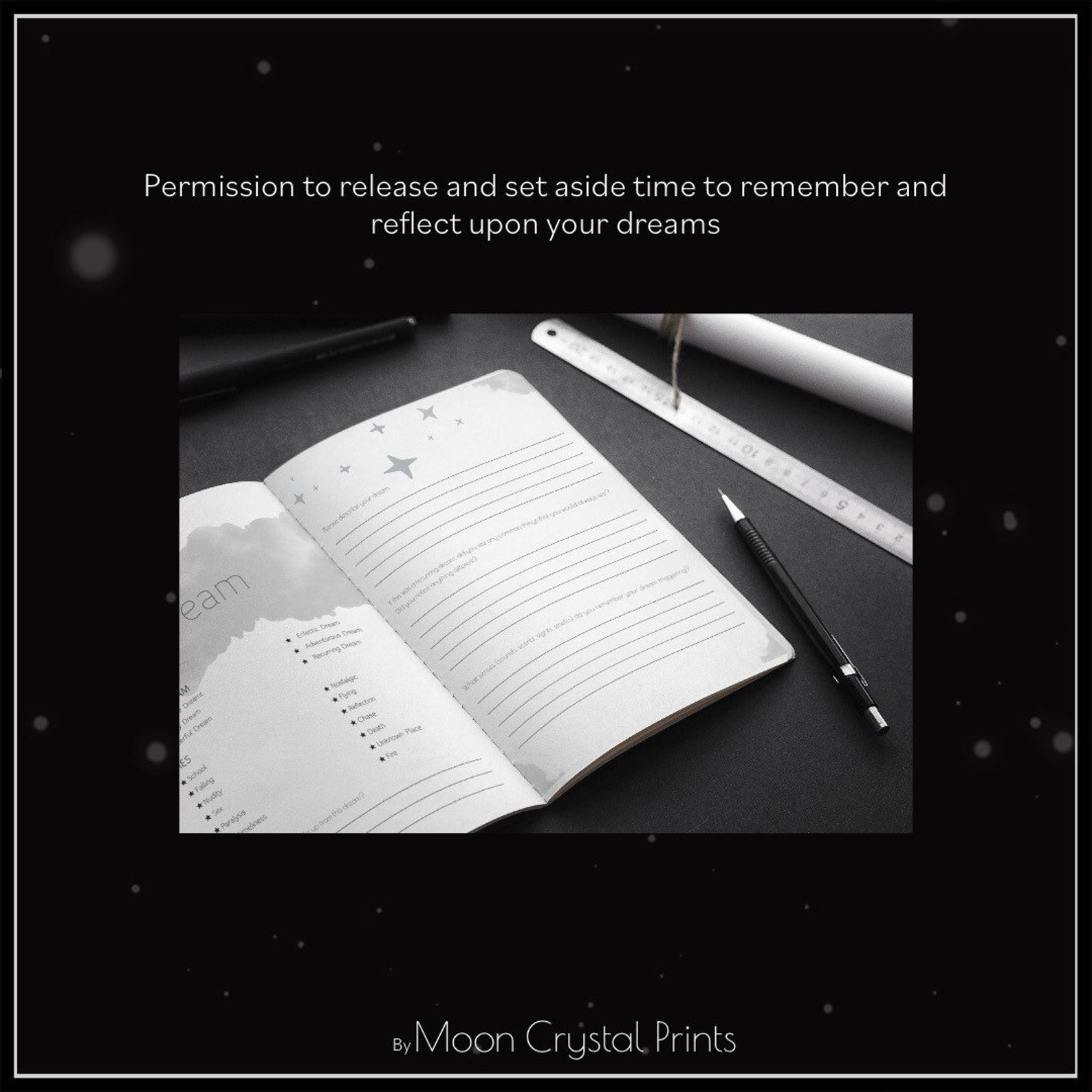 Dream Journal Printable PDF Dream Tracker Printable Dream Log Dream Log ...
