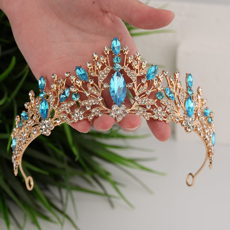 Blue Tiara - Etsy