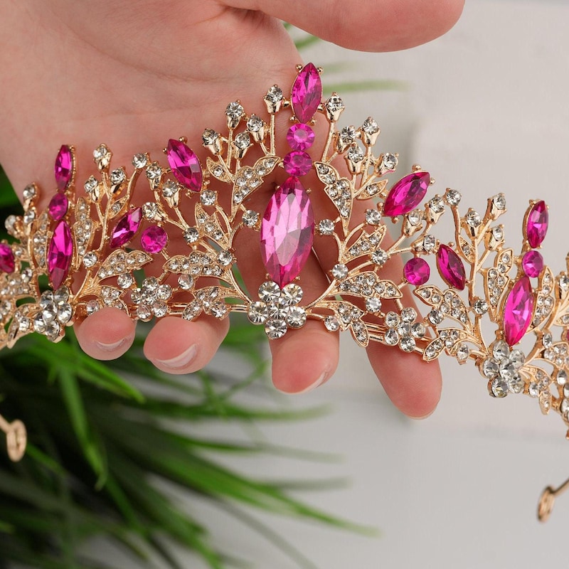 Pink Tiara - Etsy