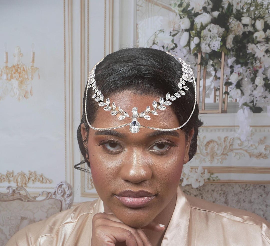 Forehead Headband Crystal Head Chain Forehead Chain Wedding Headband ...