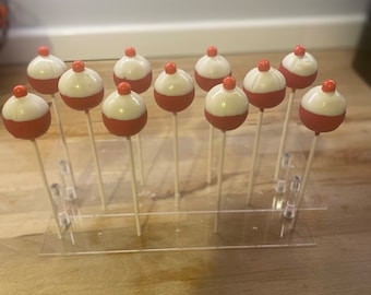 Fishing Bobber Cake Pops 24 Fish Themed Cake Pops Fish Cake - Etsy
