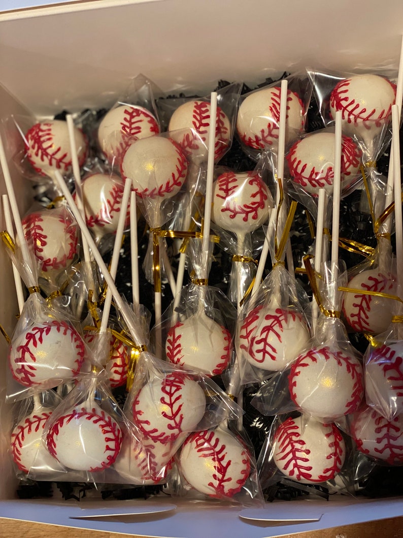 Baseball Cake Pops - Etsy