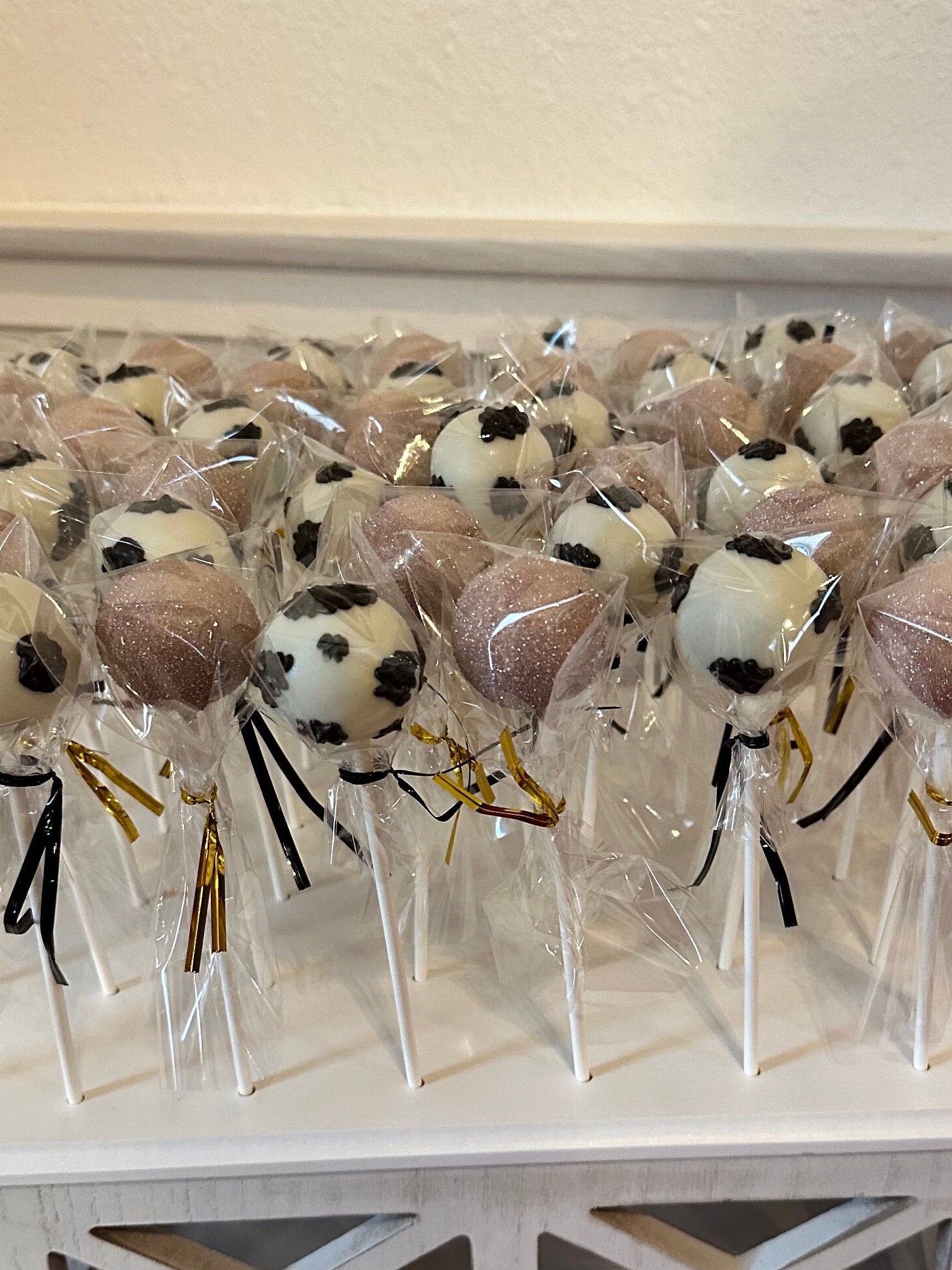 Cow Print and Sprinkled Cake Pops - Etsy