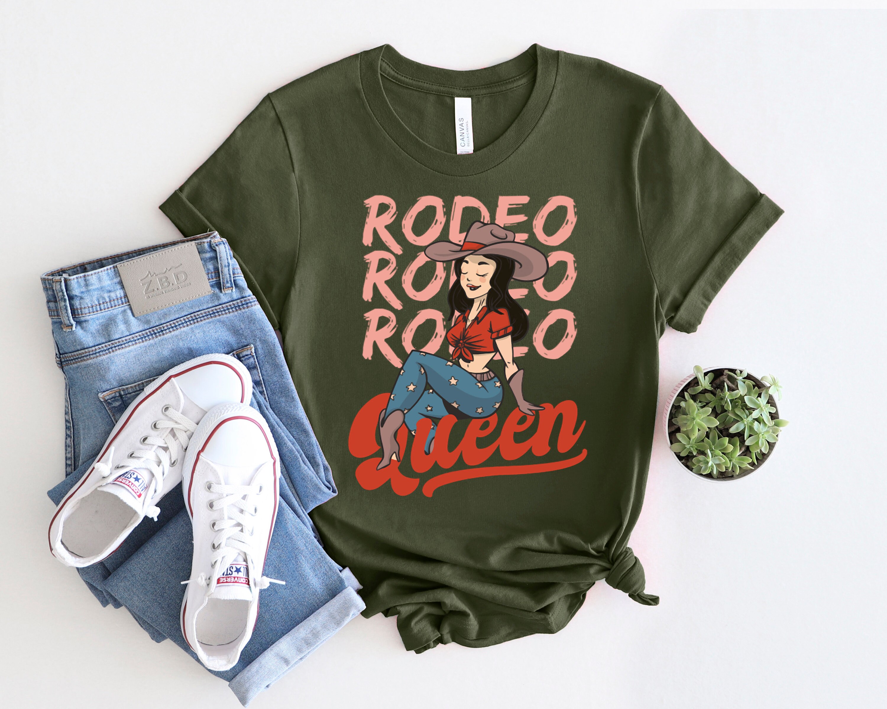 Rodeo Queen Shirt, Rodeo Queen Graphic Tee, Southern Girl Shirt, Trendy ...