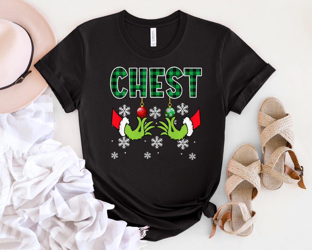 Chest Nuts Christmas Shirt Funny Matching Couple Chestnuts T-shirt ...