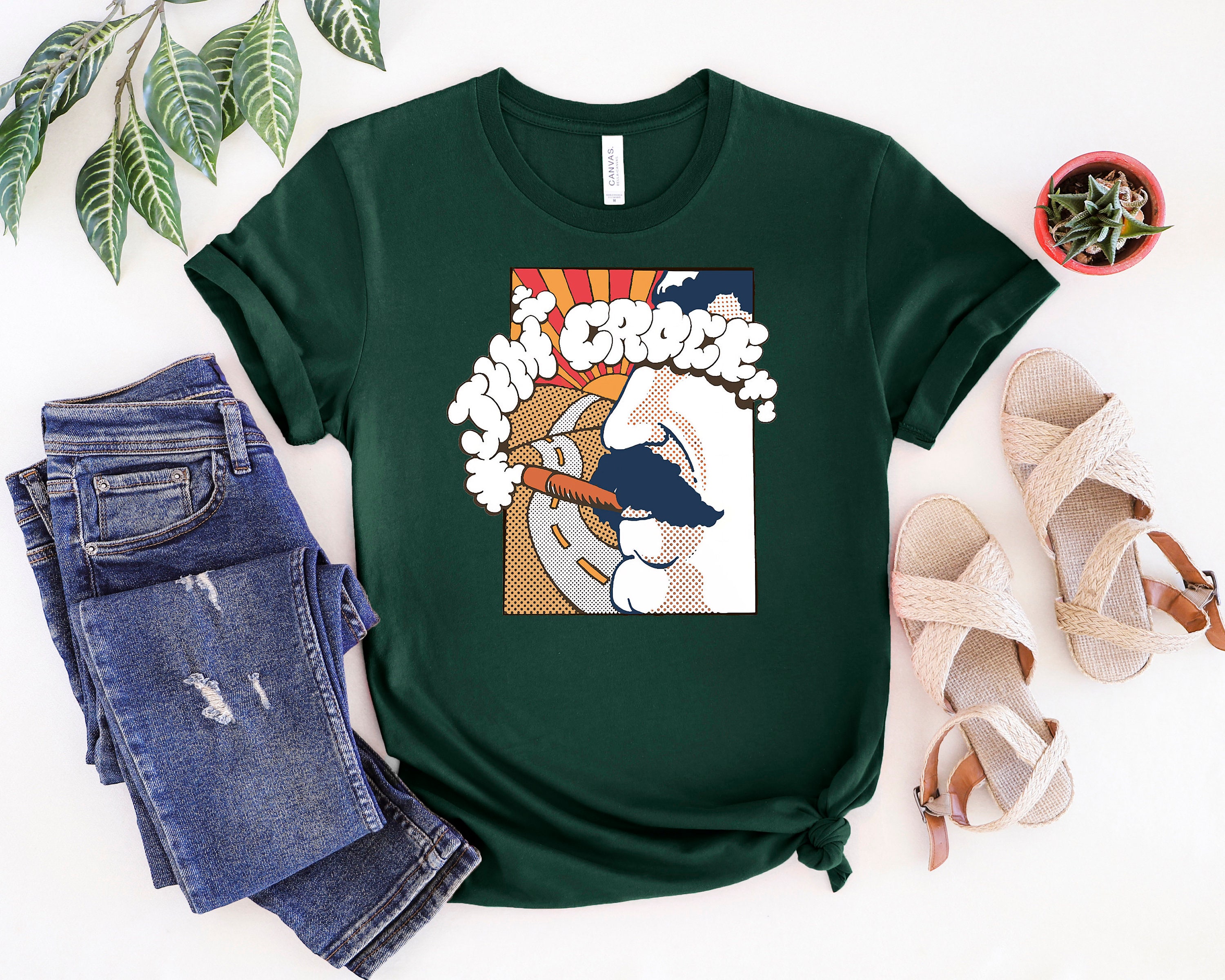 Jim Croce T-shirt, Tee Family Women T Event Friend Unisex Big Boy ...