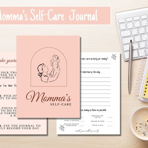 Momma's Self-care Journal | Notebook for Mom | Digital Journal | Busy ...
