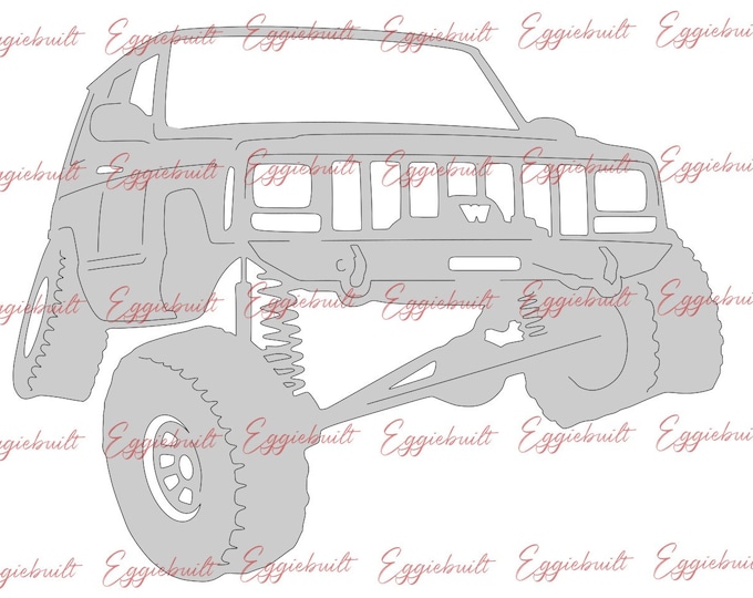 Jeep XJ Flexing SVG - Etsy