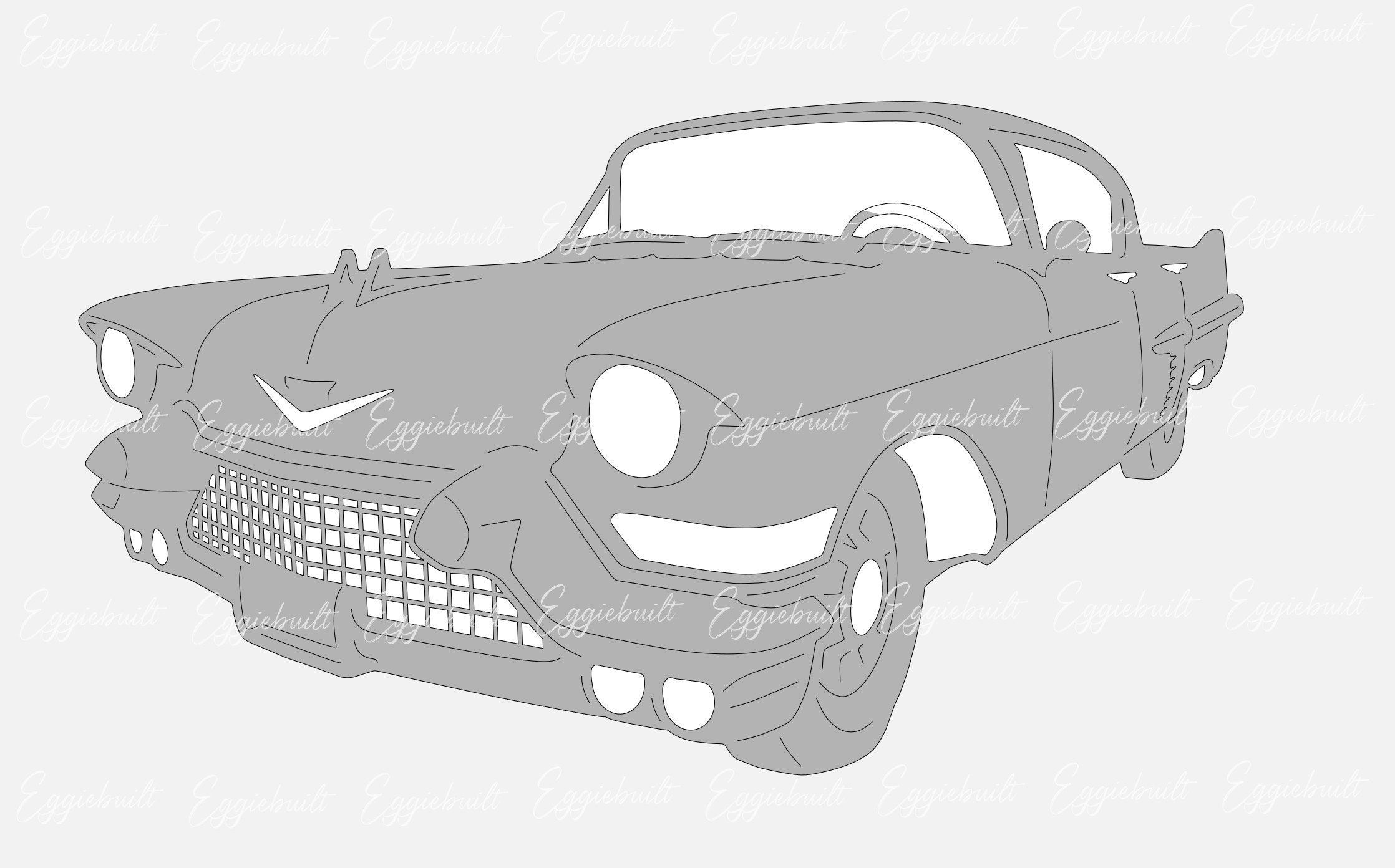 1957 Cadillac SVG File - Etsy