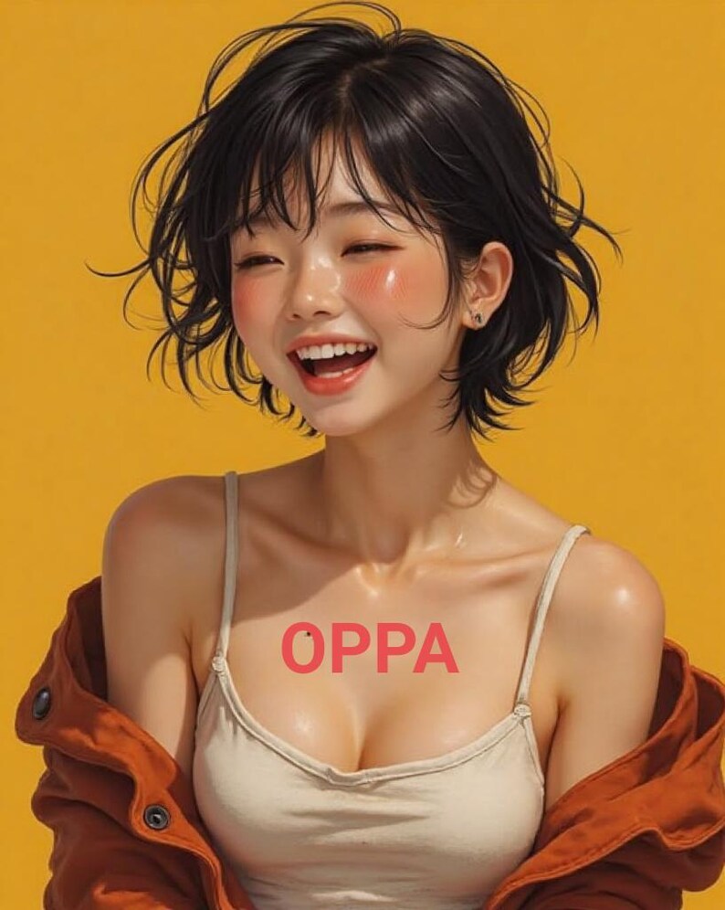 Pretty Korean 'oppa' PNG - Etsy