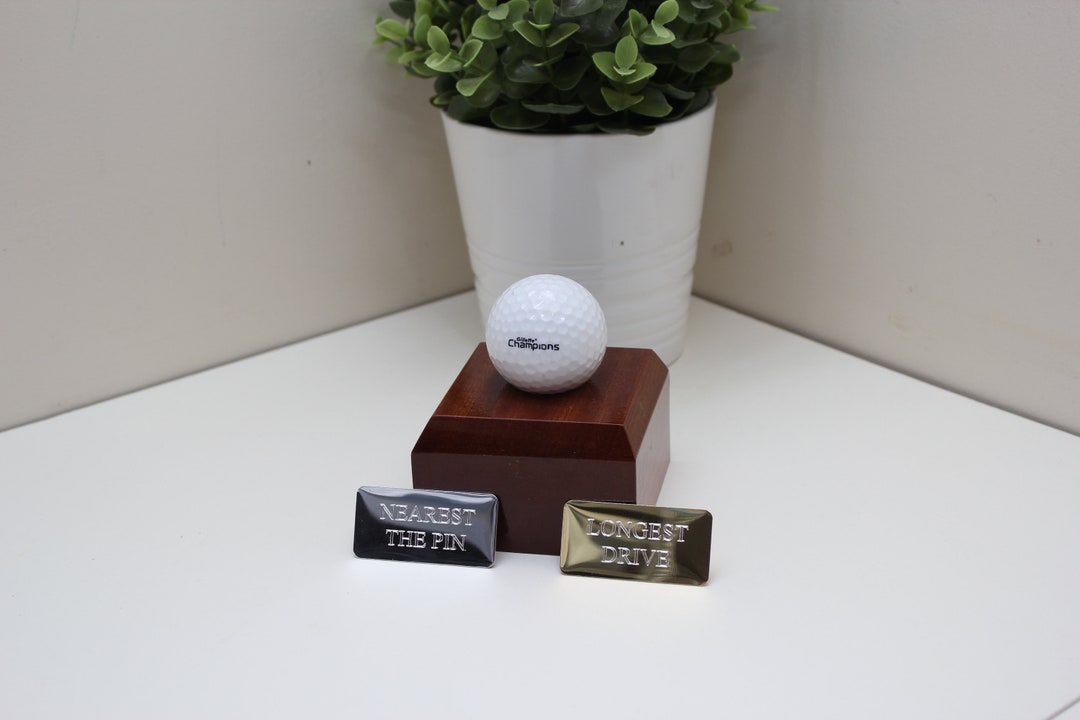 Custom Engraved Wood Golf Ball Holder: Personalized Award Plaque - Etsy