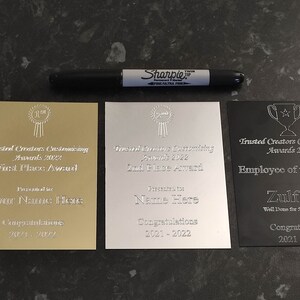 Achievement Trophy Customised Your Wording Personalised Wood Plaque ...