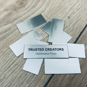 Personalised Trophy Plate Name Tag 50mm X 15mm Sublimation Print - Etsy