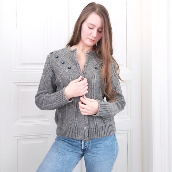 Vintage Austrian Cardigan Klinger Trachten Cardigan E… - Gem