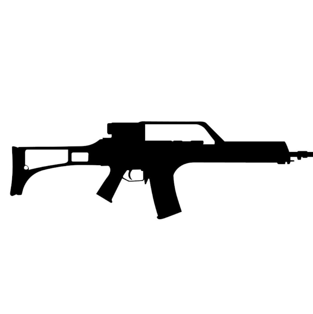 Assault Rifle Svg Dxf PNG Eps - Etsy