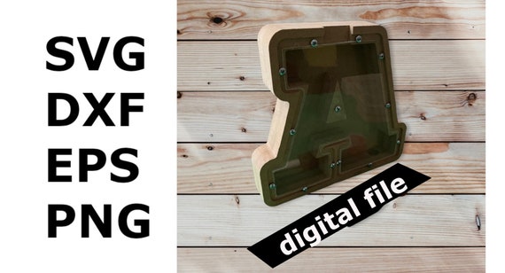 Letter Bank A Only Cnc File SVG PNG DXF Eps | Etsy