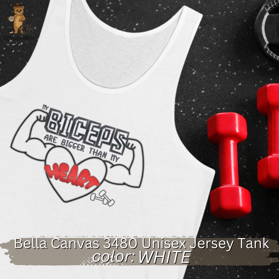 Biceps Humor Gym Tank Top: Bodybuilder Muscle Shirt - Etsy