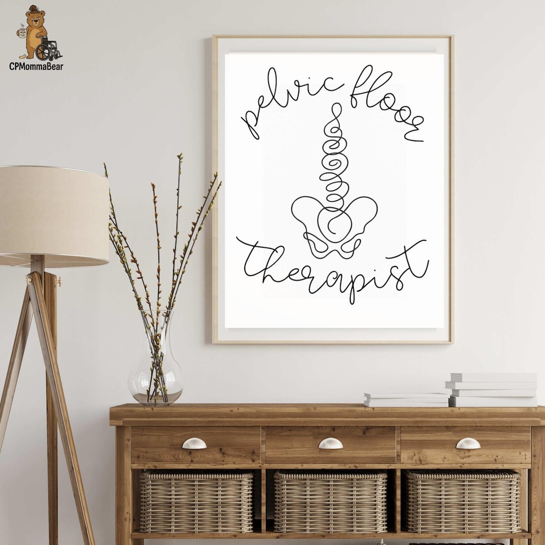 Pelvic Floor Therapist Wall Art | Spine Pelvic Care Office Decor ...