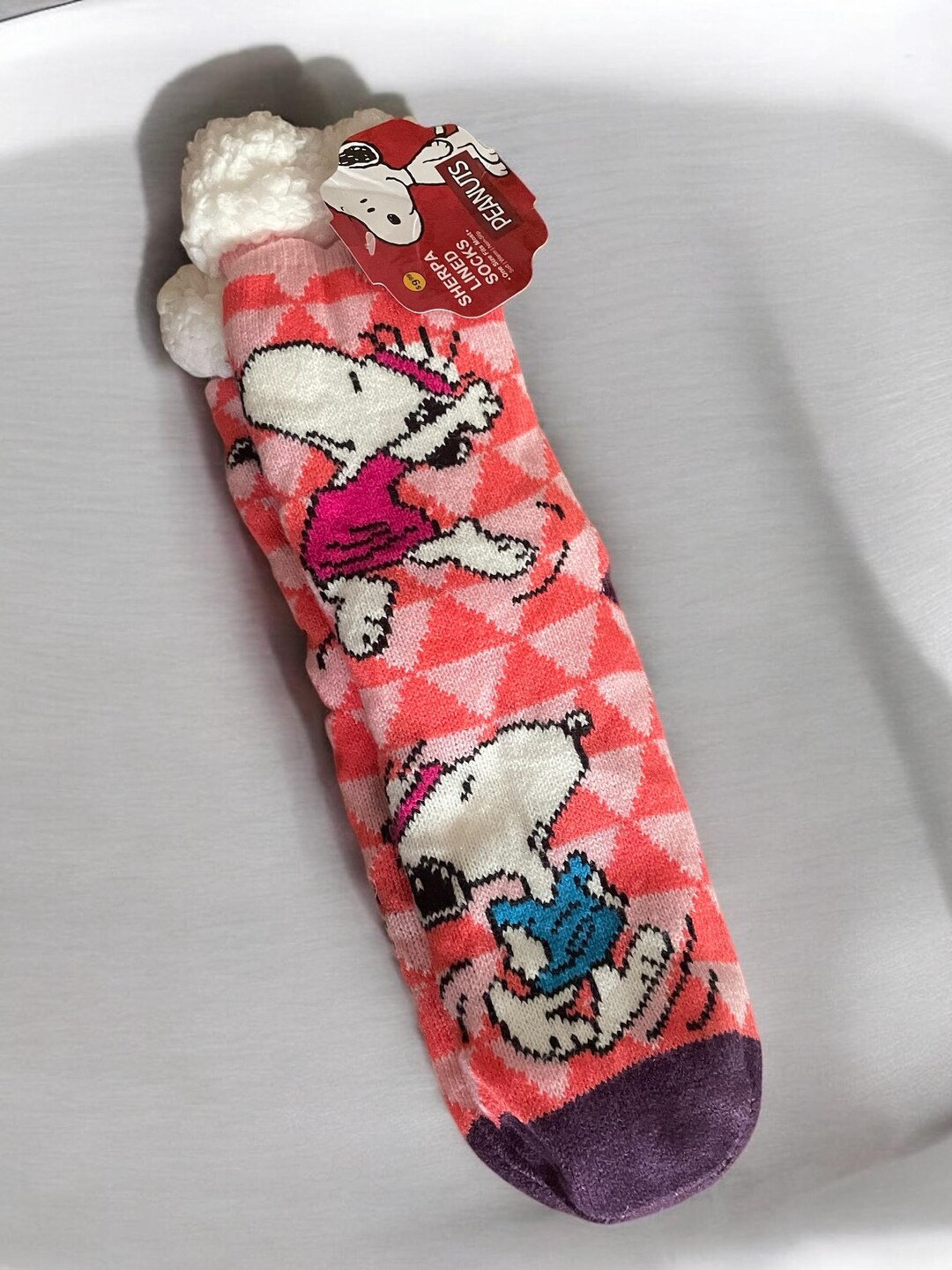 Super Cute and Warm Snoopy Cozy Fluffy Sleapers / Socks 35-39 Warm ...