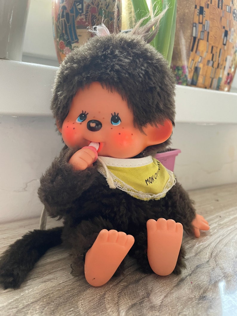 Rare Monchhichi Seckiguci 1974 Blue Eyes Sucking Thumb Made in Japan ...