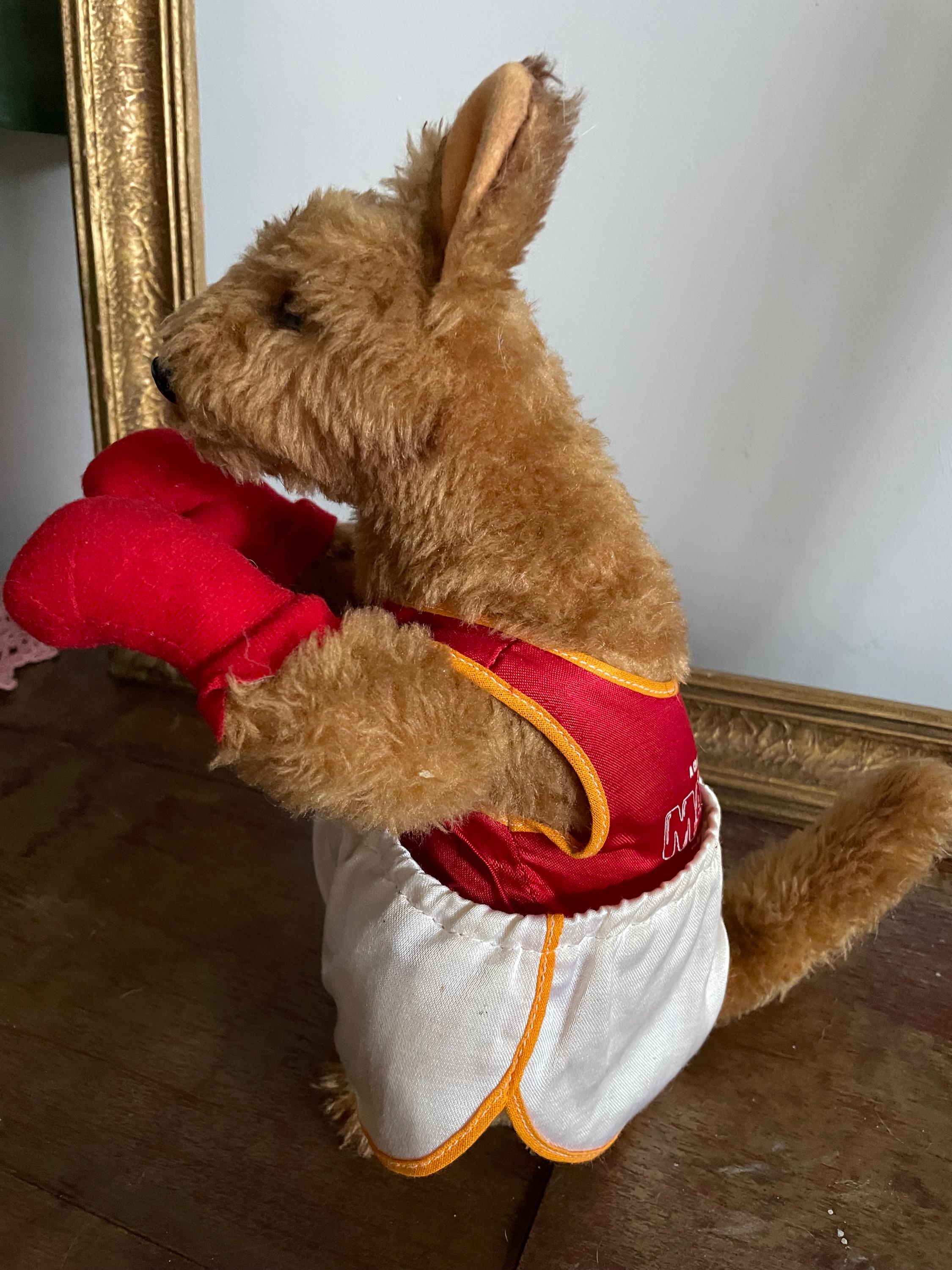 Vintage Mathilda the Boxing Kangaroo Plush Soft Toy Rare 70s Plush Toy ...