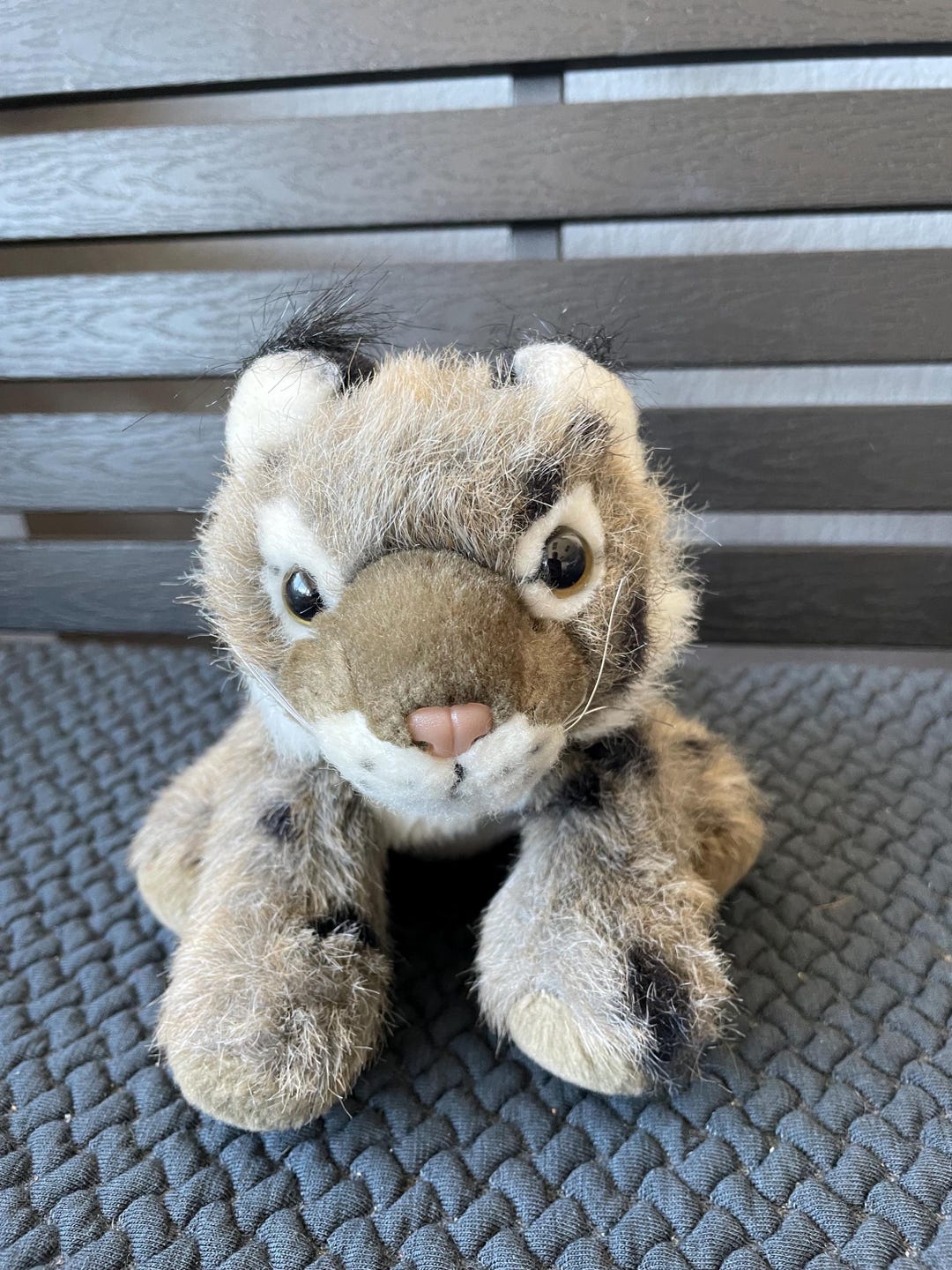 SEMO Germany Rare Wild Cat Cheetah Plush Toy Leopard Semo Vintage Glass ...