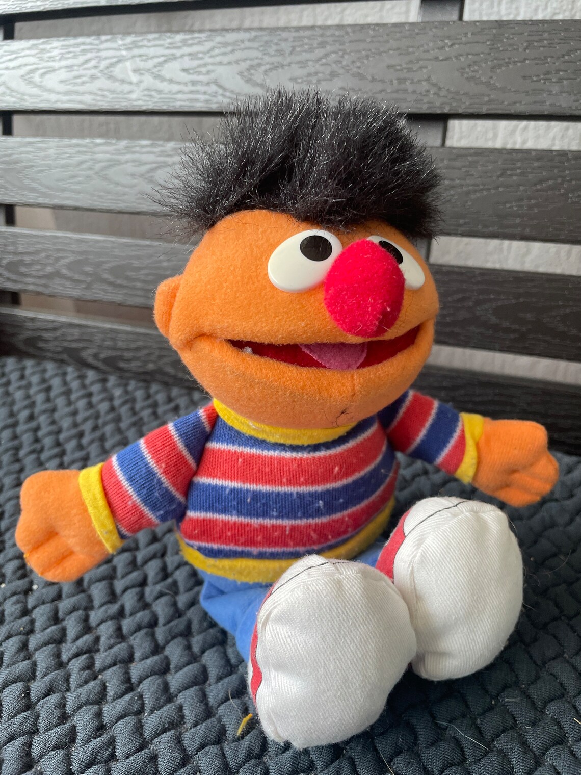 VTG Tyco Multicolor Sesame Street Ernie Stuffed Plush Toy Size 23cm ...