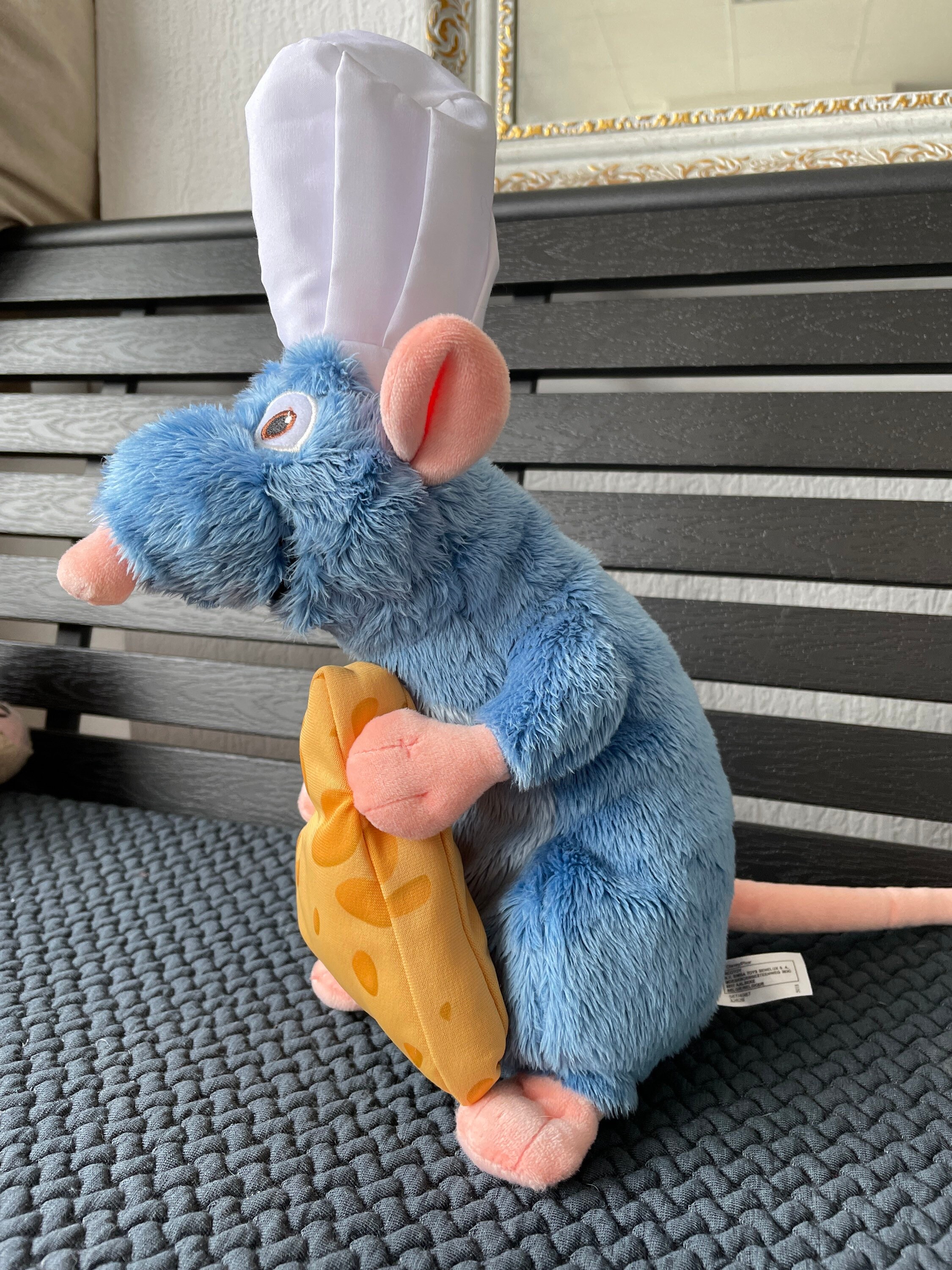 Disney Pixar Blue Mouse With Chefs Hat Ratatouille Holding - Etsy