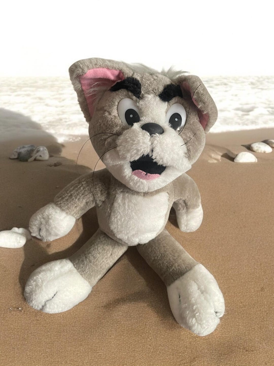 Rare Vintage Tom Cat Plush Toy Tom & Jerry Plush Toy Tom Kids Gift ...