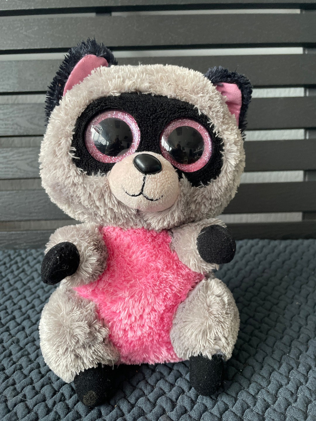 Ty Beanie Boos Rocco Raccoon Plush 6/ 26cm Glitter Eyes Ty - Etsy