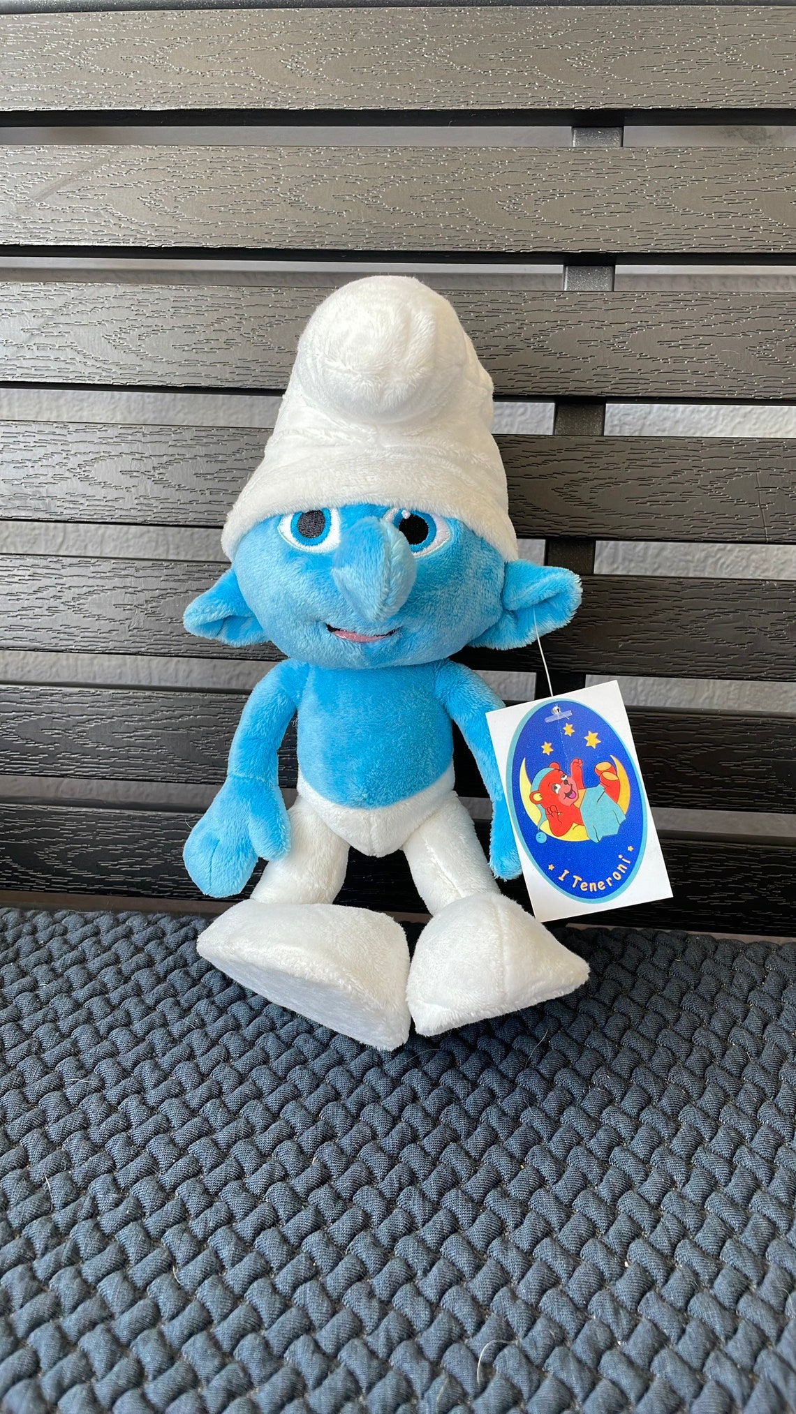 The Smurfs Blue Cuddly Soft Plush Stuffed Cartoon Toy Figure Size 11.5 ...