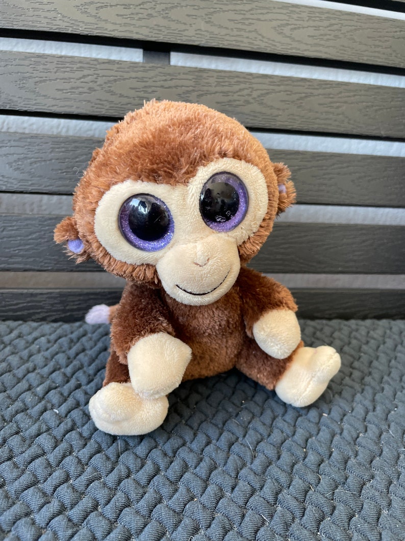 Ty Beanie Boos Coconut Monkey 7”stuffed Plush Toy, TY Plush, Kids Gift ...