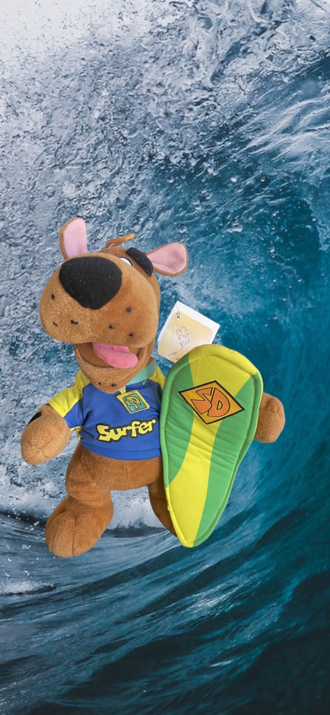 Scooby Doo Surfer Dog Stuffed Plush Toy With Green Surf Size 11.4” / 29 ...
