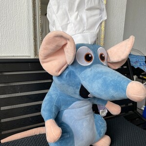 Disney Pixar Extra Large Blue Mouse With Chefs Hat - Etsy