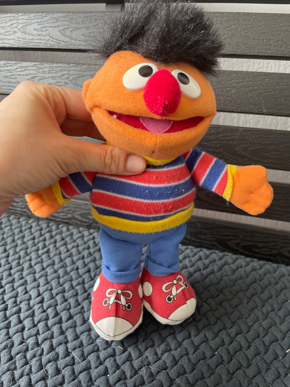 VTG Tyco Multicolor Sesame Street Ernie Stuffed Plush Toy Size 23cm ...