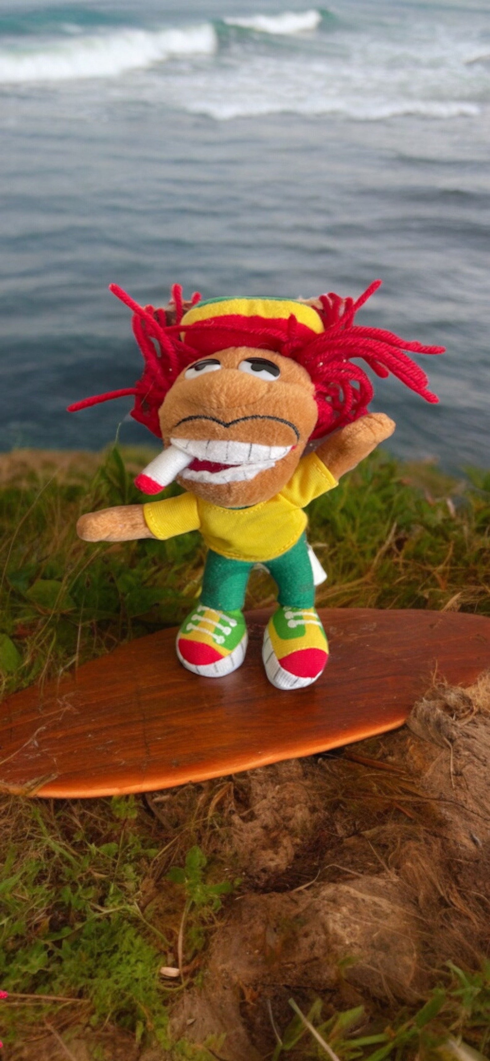 Rare Vintage Bob Marley Rastaman Jamaica Rastafari Reggae Stuffed ...