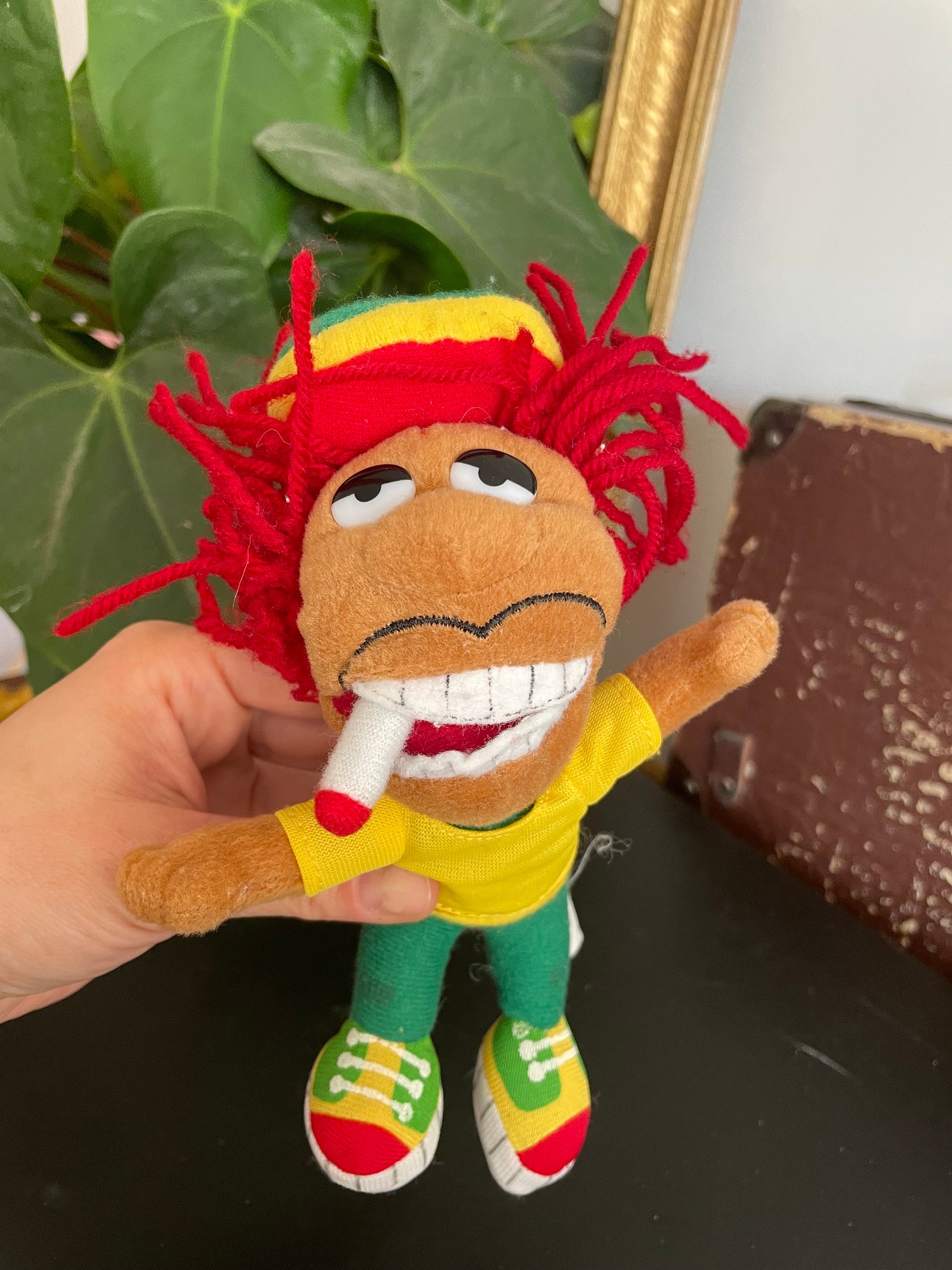 Rare Vintage Bob Marley Rastaman Jamaica Rastafari Reggae Stuffed ...