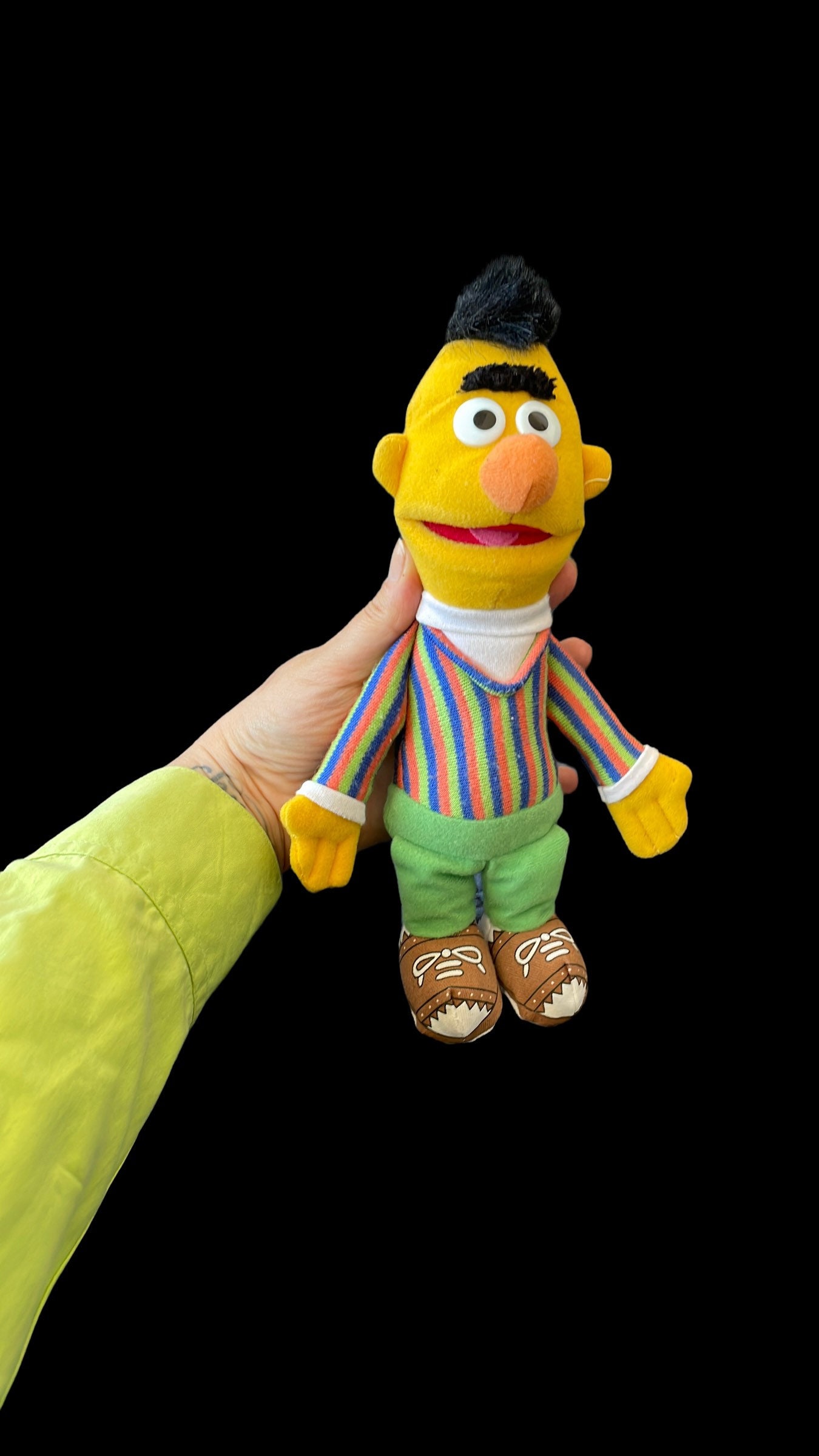 Vintage Sesame Street Bert Plush Toy Size 10.2 Tall Sesame Street Plush ...