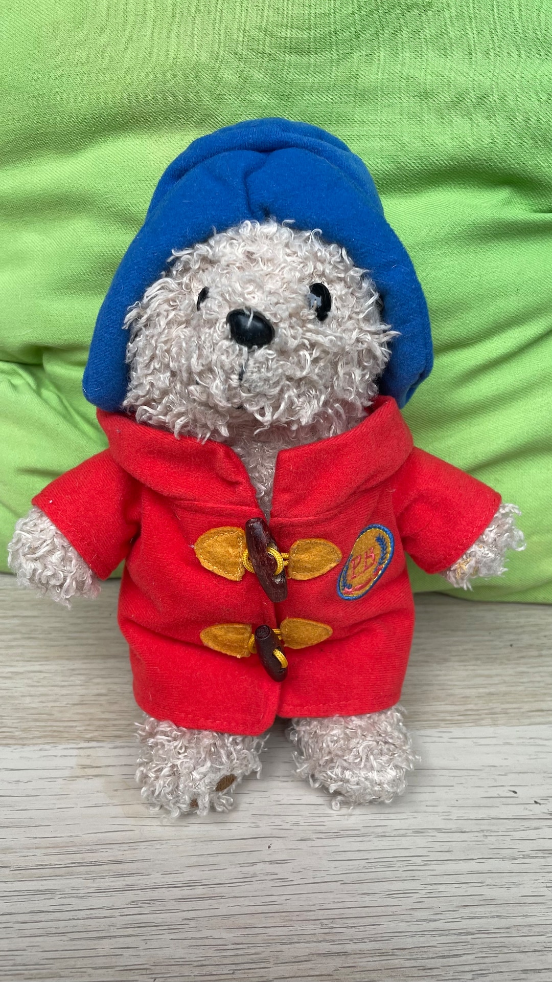 Rare Official Paddington Teddy Bear Red Hat Blue Jacket Stuffed Animal ...